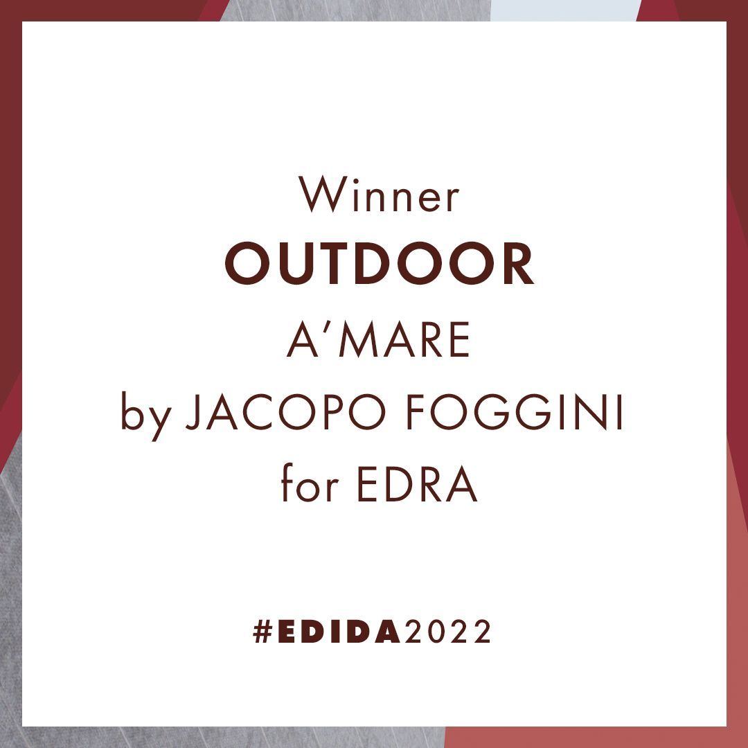 Edra wins the EDIDA Award with its A'mare Collection by Jacopo Foggini